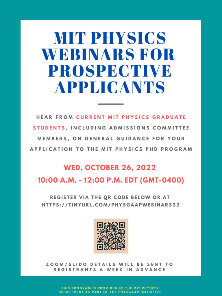 Graduate Admissions » MIT Physics